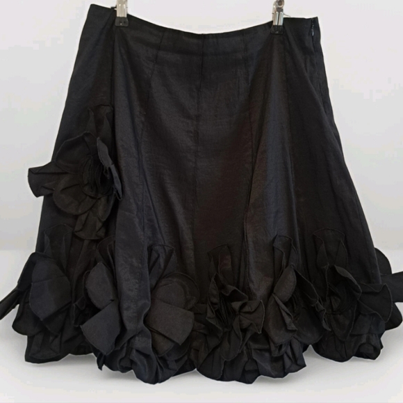Dzhavael Couture | Skirts | Dzhavael Couture Black Skirt Floral ...